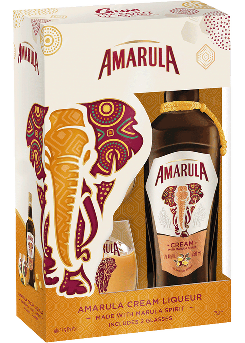 Amarula Cream Liqueur with 2 Glasses Gift | Total Wine & More - 750ml Btl