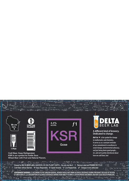 Delta Beer Lab Fruited Gose | Total Wine & More