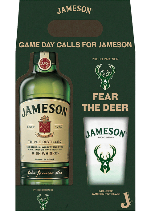 Jameson Milwaukee Bucks w/ Pint Glass | Total Wine & More