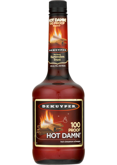 DeKuyper Hot Damn! 100 Proof Cinnamon Schanpps Liqueur | Total Wine & More
