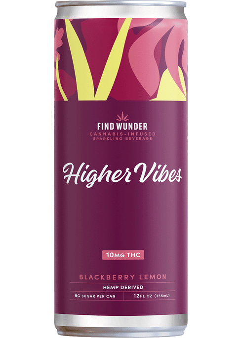 Find Wunder Higher Vibes THC 10mg Blackberry Lemon | Total Wine & More