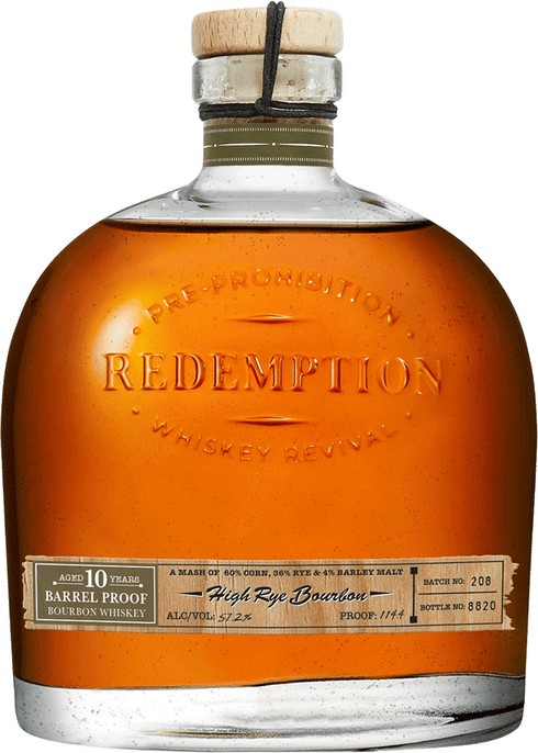Redemption High Rye 10 Year Barrel Proof Bourbon | Total Wine & More