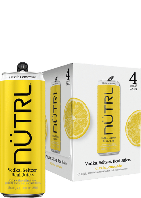 NUTRL Classic Lemonade Vodka Hard Seltzer | Total Wine & More