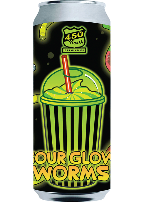 450 North Slushy XL Sour Glow Worms | Total Wine & More