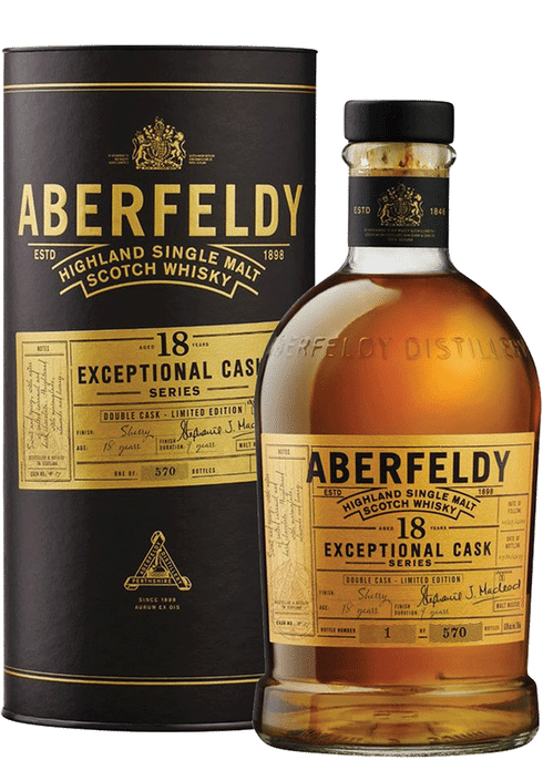 Aberfeldy 18 Yr Exceptional Cask Single Malt Scotch Whisky | Total Wine ...
