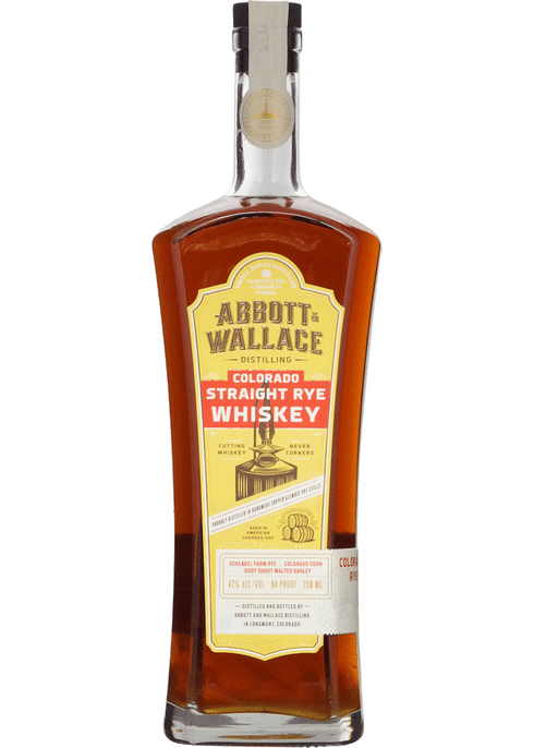 Abbott & Wallace Colorado Straight Rye Whiskey | Total Wine & More