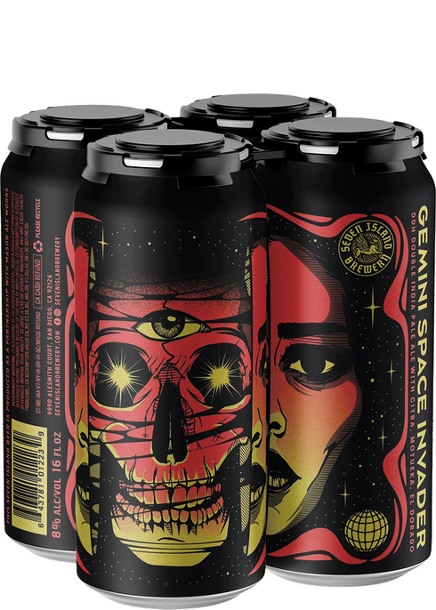 Seven Island Gemini Space Invader DDH Hazy DIPA | Total Wine & More
