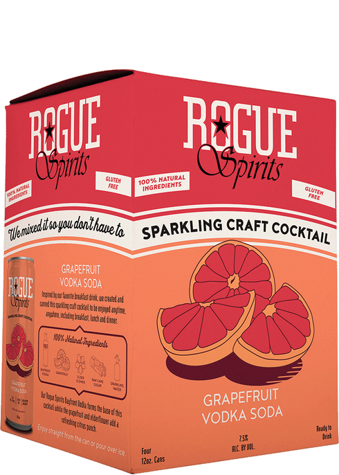 Rogue Spirits Grapefruit Vodka Soda | Total Wine & More