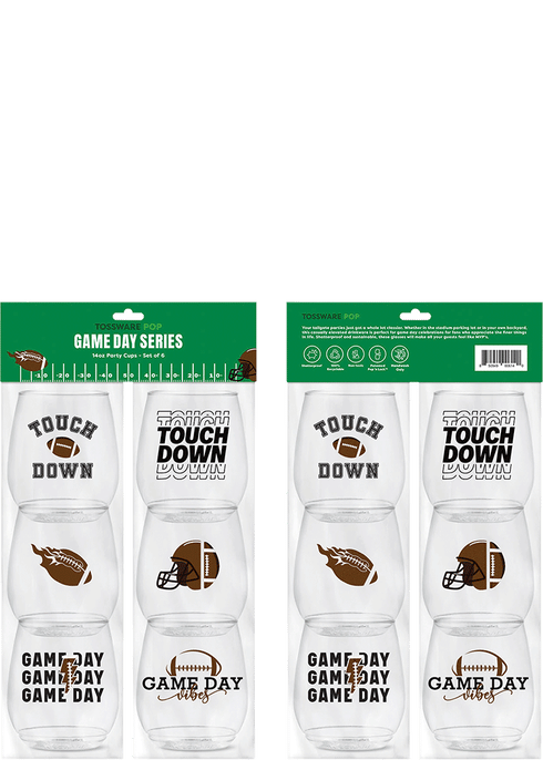 Tossware Wine 6 Pack Game Day Series | Total Wine & More