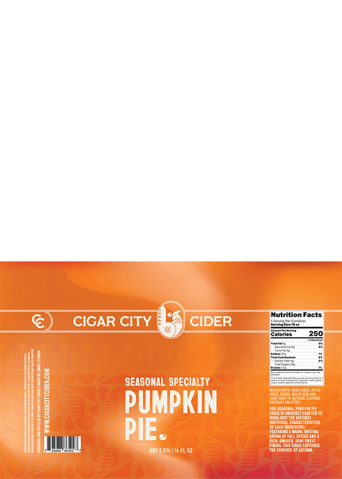 Cigar City Pumkin Pie Cider | Total Wine & More