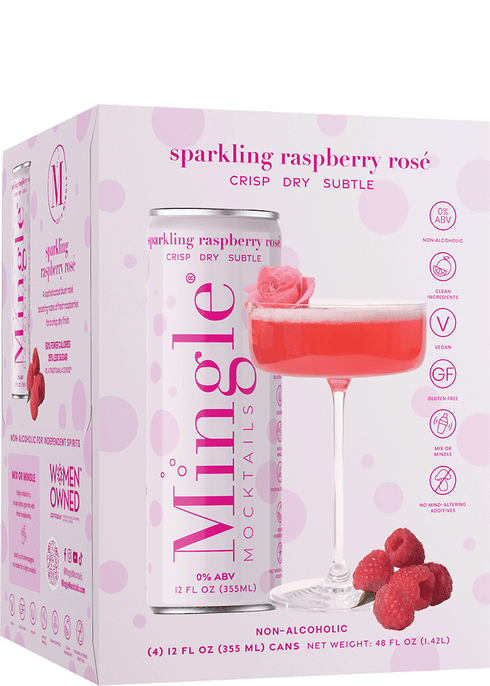 Mingle Non-Alcoholic Sparkling Raspberry Rose | Total Wine & More