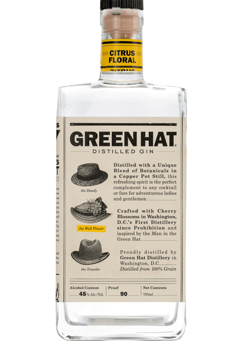 Green Hat Citrus Floral Gin | Total Wine & More