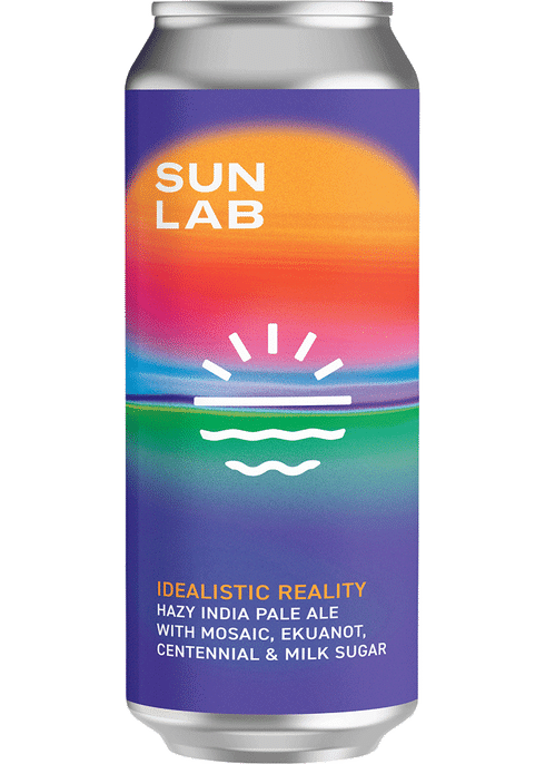 Sun Lab Idealistic Reality Hazy IPA with Mosaic Ekuanot & Centennial ...