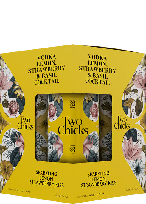 Two Chicks Sparkling Vodka Lemon Strawberry Kiss | Total Wine & More