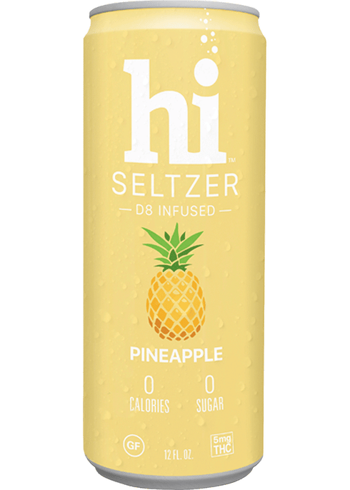 Hi Seltzer THC 5mg Pineapple | Total Wine & More - 4pk-12oz Cans