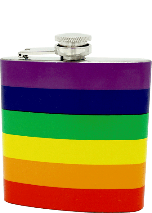 Rainbow 6oz Metal Flask | Total Wine & More