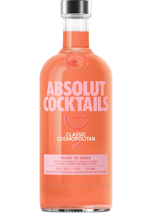 Absolut Cocktails Classic Cosmopolitan | Total Wine & More