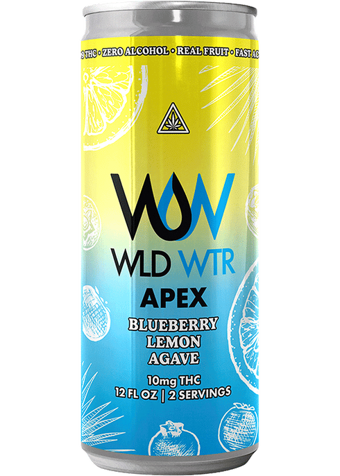 WLD WTR THC 10mg Blueberry Lemon Agave APEX | Total Wine & More