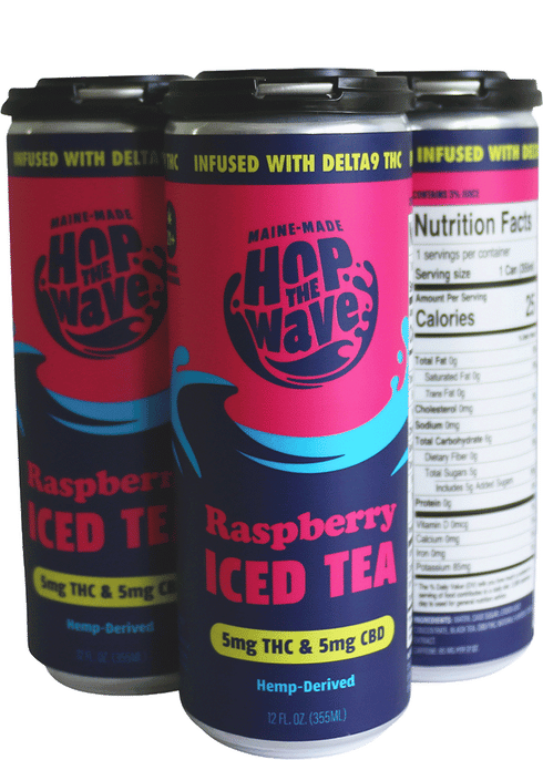 Hop the Wave THC 5mg Raspberry Tea | Total Wine & More