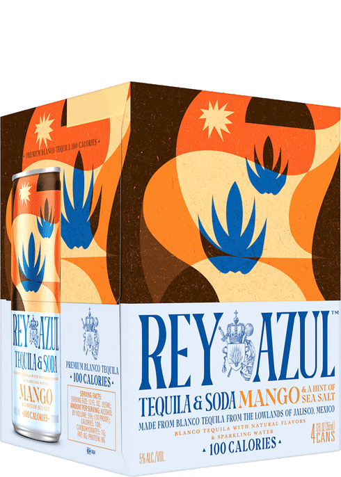 Rey Azul Mango & Sea Salt Tequila Soda | Total Wine & More
