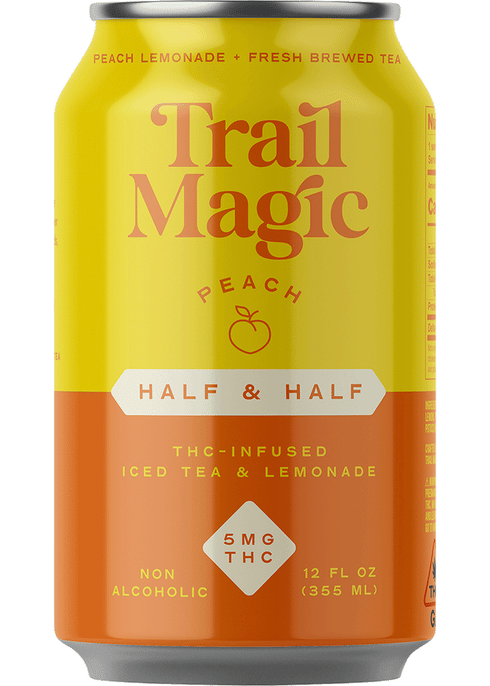 Trail Magic THC 5mg Half & Half Peach | Total Wine & More