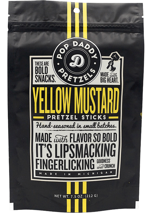 Pop Daddy Yellow Mustard Pretzels | Total Wine & More