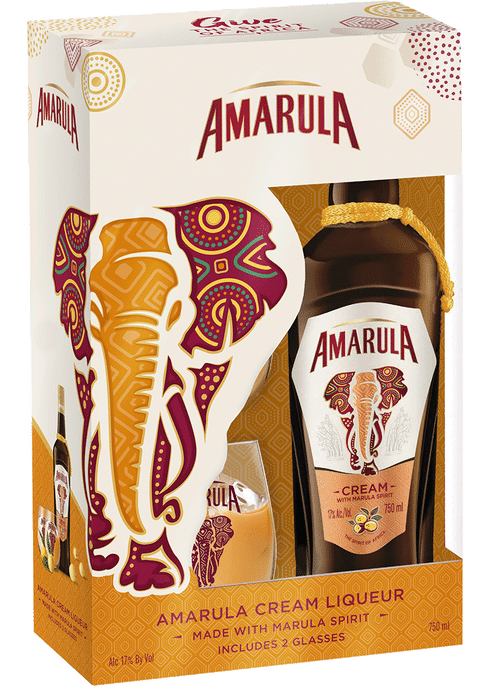 Amarula Cream Liqueur With 2 Glasses T Total Wine And More
