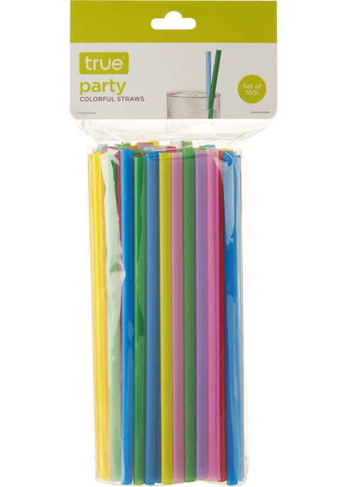 True Party Colorful Straws 100 PK | Total Wine & More