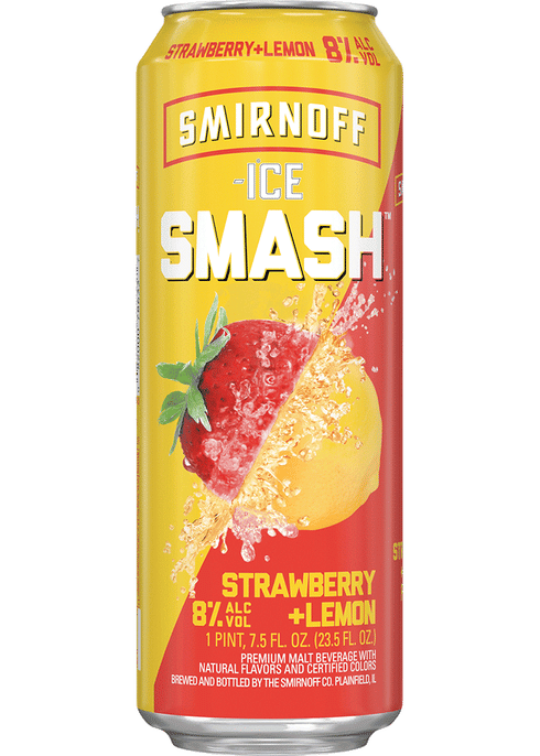 Smirnoff SMASH Strawberry Lemon | Total Wine & More