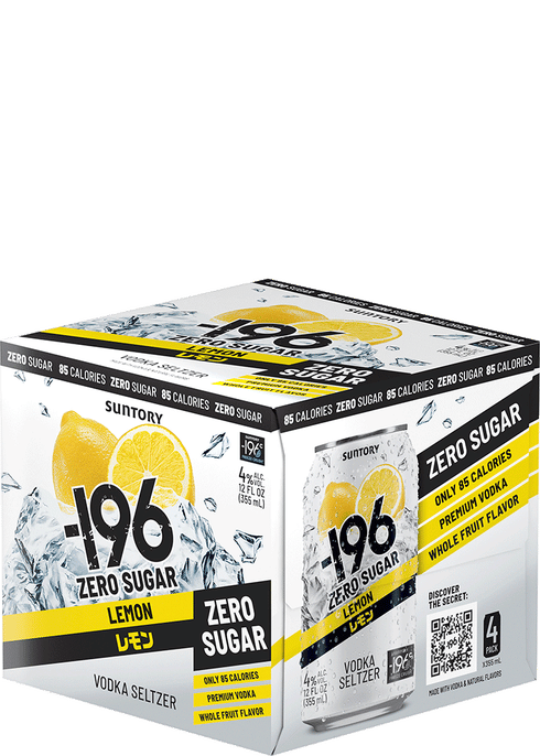 -196 Lemon Zero Sugar Vodka Seltzer | Total Wine & More