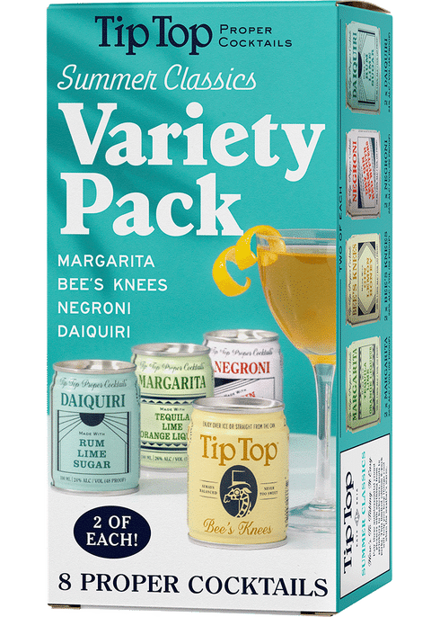 Tip Top Summer Classics Cocktail Variety Pack | Total Wine & More