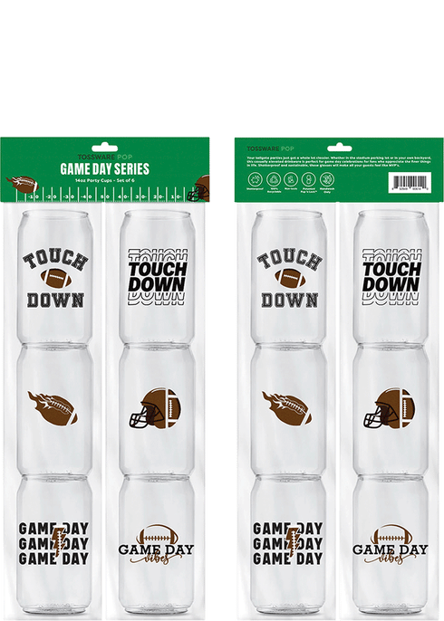 Tossware 12oz Can 6 Pack - Gameday Series | Total Wine & More