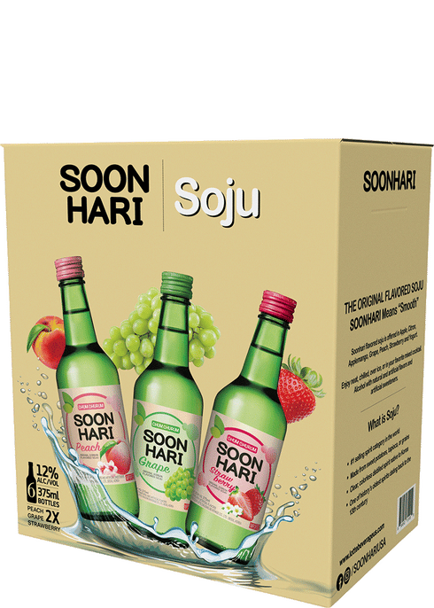 Soonhari Soju 3-Flavor Variety Pack | Total Wine & More