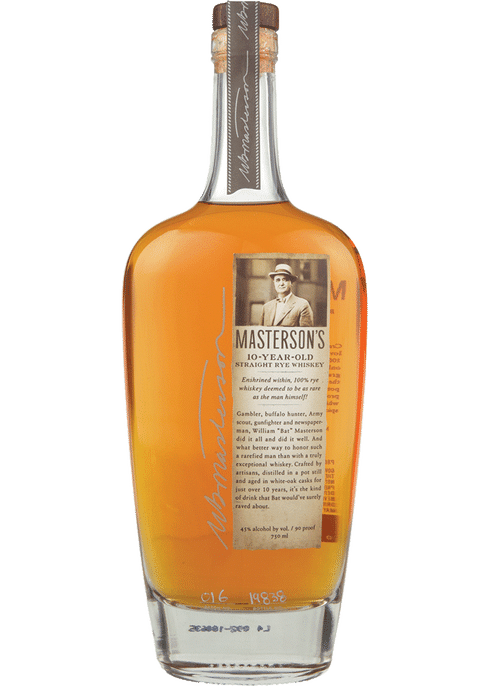 Masterson's French Oak 10 Yr Rye Whiskey | Total Wine & More