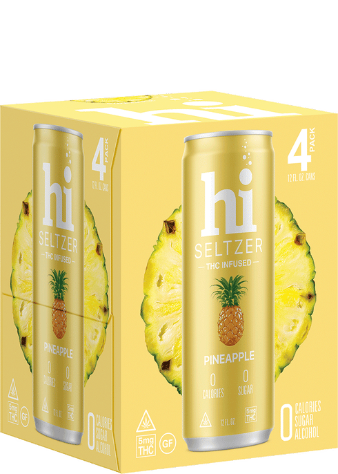 Hi Seltzer THC 5mg Pineapple | Total Wine & More