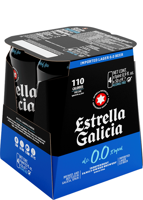 Estrella Galicia 0.0 Non-Alcoholic Lager | Total Wine & More