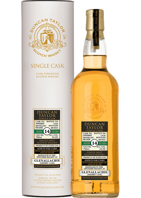 Duncan Taylor 14 Yr Glenallachie Sherry 2008 Scotch | Total Wine & More