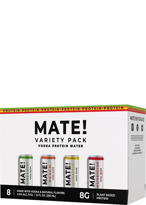 Mate! Variety Pack Vodka Protein Water | Total Wine & More