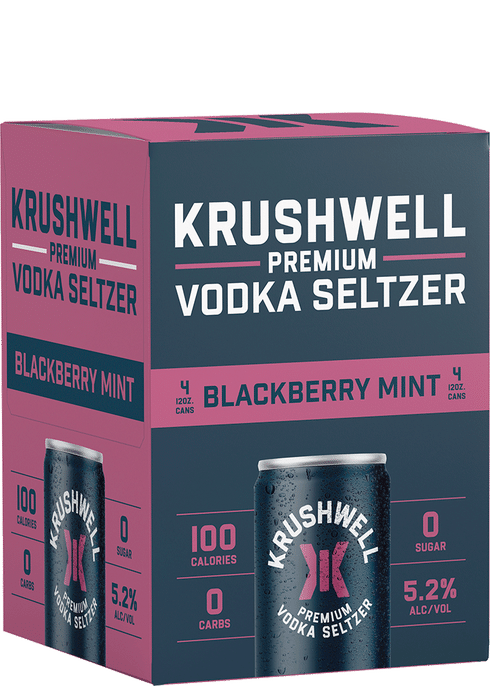 Krushwell Blackberry Mint Vodka Seltzer | Total Wine & More