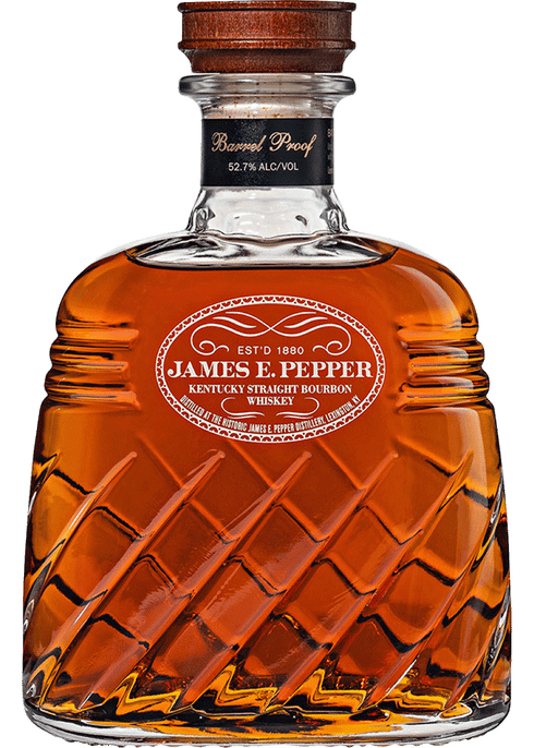 James E Pepper Decanter Barrel Proof Bourbon | Total Wine & More