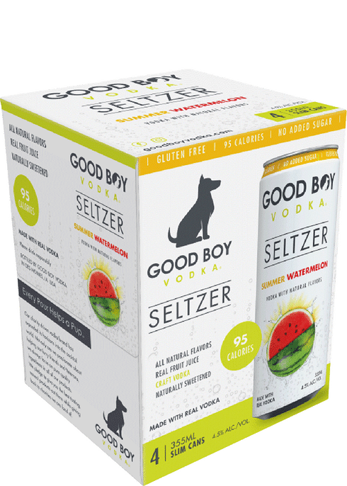 Good Boy Summer Watermelon Vodka Seltzer | Total Wine & More