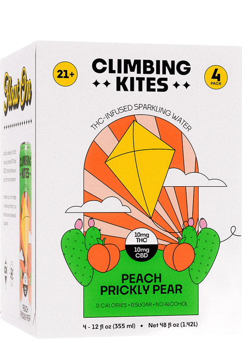 Climbing Kites THC 10mg Peach Prickly Pear | Total Wine & More
