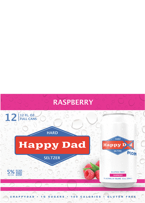 Happy Dad Hard Seltzer Raspberry Mom | Total Wine & More