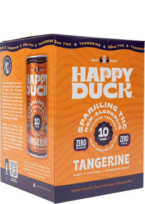Happy Duck THC 10mg Tangerine | Total Wine & More
