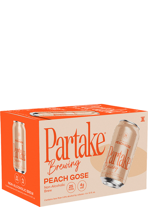 Partake Non-Alcoholic Peach Gose | Total Wine & More