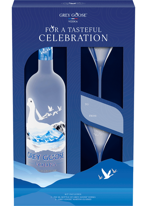 Grey Goose w/ Two Glasses Gift Vodka | Total Wine & More