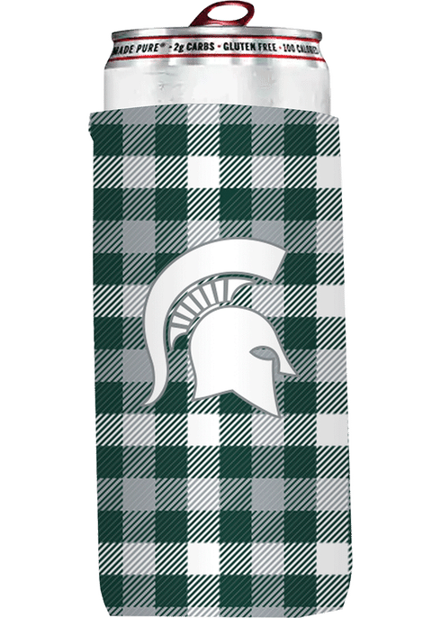 MI State Plaid Slim Can Coozie | Total Wine & More
