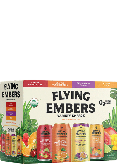Flying Embers Hard Kombucha Variety | Total Wine & More