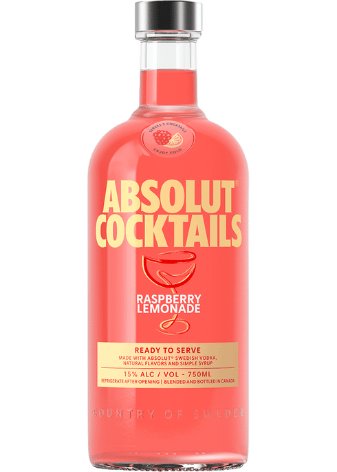 Absolut Cocktails Raspberry Lemonade | Total Wine & More