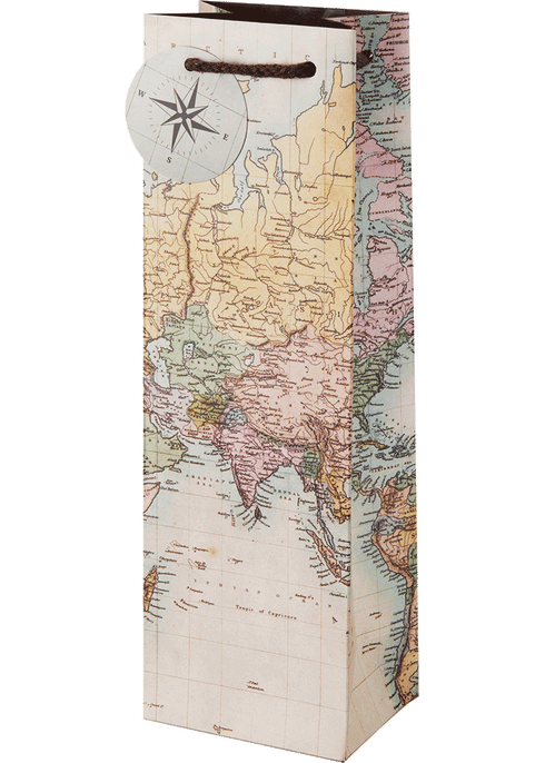 Gift Bag - Vintage World Map | Total Wine & More